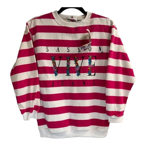 Vintage | Tops | Vintage Sasson Jeans Company Womans 12 M Sweatshirt ...